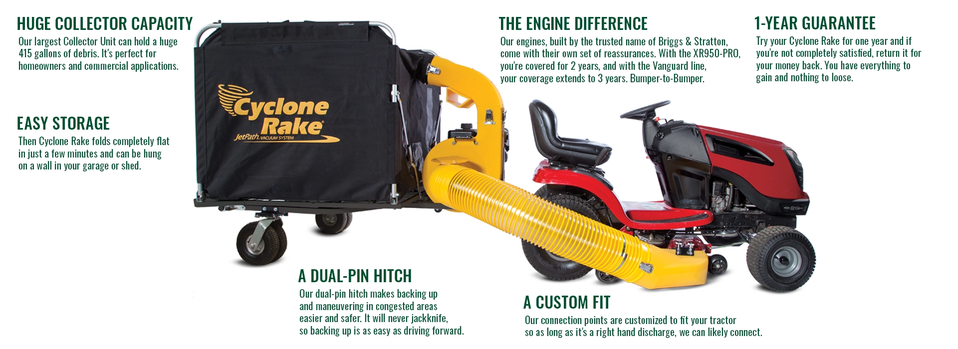 America's #1 Lawn and Leaf Vacuum | Cyclone Rake